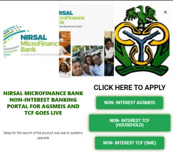 How To Apply For Nirsal CBN Non-Interest TCF Credit Loan, Portal Login - BizWatchNigeria.Ng