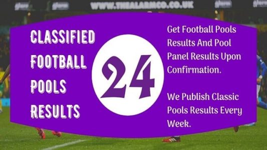 Week 24 Pool Result For Sat 13, Dec 2025, UK 2025/2026