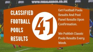 Week 41 Pool Results For Sat 12 Apr 2024 UK 2024/2025
